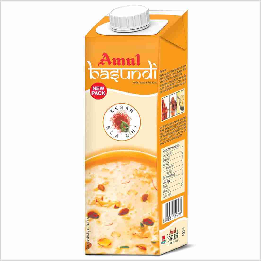 Amul Basundi Kesar Elaichi Tetra Pack – Krisind